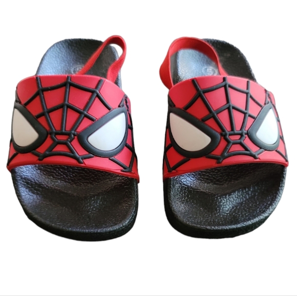 Shoes | Spiderman Redblack Baby Sandals Silicone Upper Elastic Strap At ...